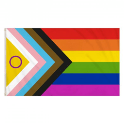 Intersex Progress Pride Flagge, 5Ft X 3Ft - Große Intersex Pride Flagge für Außen (16118515 ...