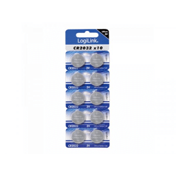 LogiLink Ultra Power CR2032 Lithium Knopfzelle, 3V, 10er Pack CR2032B10 (16153164) - Restposten.de