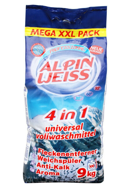 Waschmittel, Waschpulver, Washing Powder, Vollwaschmittel ALPINWEISS 9 ...