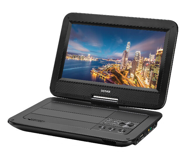 DENVER MT-1084NB Tragbarer DVD-Player mit 10,1-Zoll-Bildschirm und USB ...