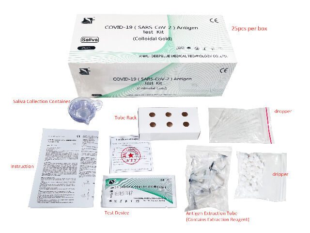 Deepblue Covid-19 Corona Schnelltest Speicheltest Spucktest für ...