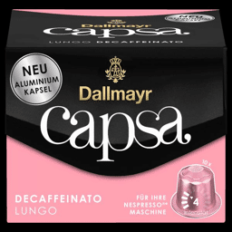 Dallmayr Capsa Entkoffeiniert Lungo 56g, 10 Kapseln (16182909) - Restposten.de