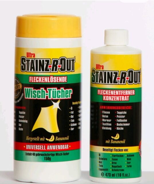 Ultra STAINZ-R-OUT – Fleckenentferner Konzentrat & Wisch-Tücher ...