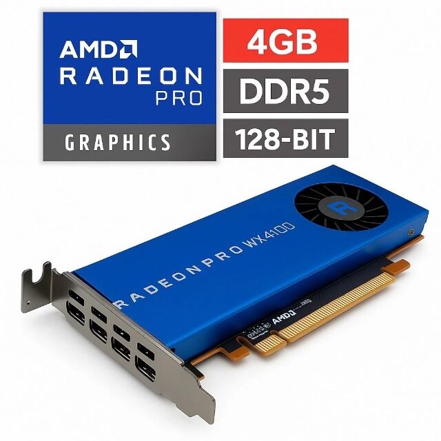 AMD Radeon Pro WX 4100 – 4GB GDDR5 – 4x Mini DisplayPort Grafikkarte ...